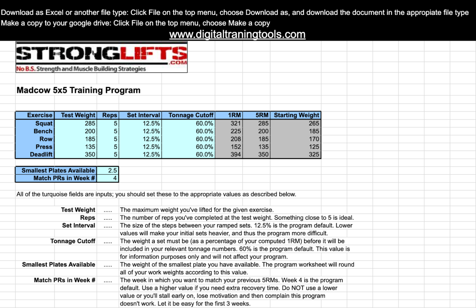 Best Google Sheets Workout Templates for Personal Trainers - Superset Blog